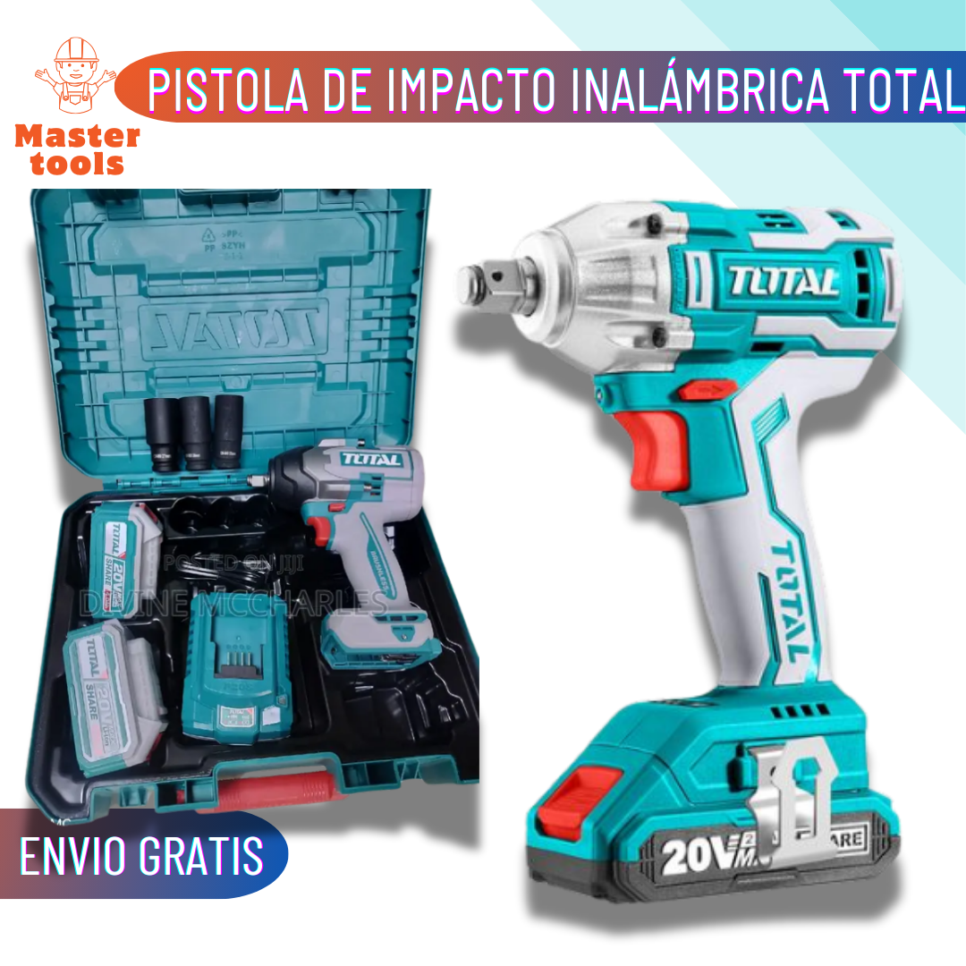 pistola de impacto inalámbrica TOTAL 1/2” 20V – Baron Tools