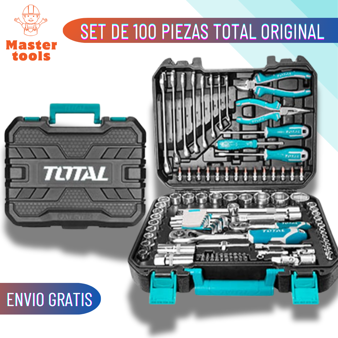 Set de 100 Piezas Marca TOTAL Original – Baron Tools
